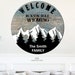 Moutain Welcome Sign SVG - Laser Cut Files - Forest Door Hanger SVG ...