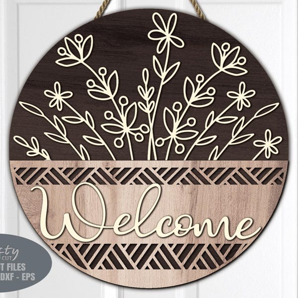 Laser Cut Welcome Sign - Etsy