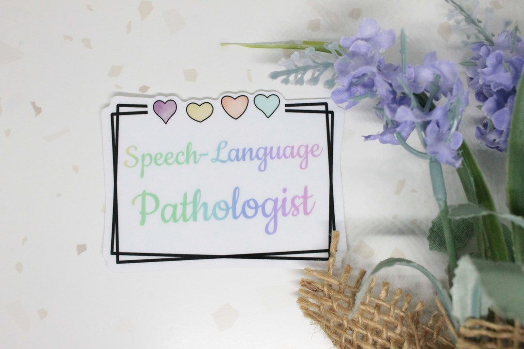 Speech Language Pathologist Sticker, SLP Sticker, SLP Gifts, Speech ...