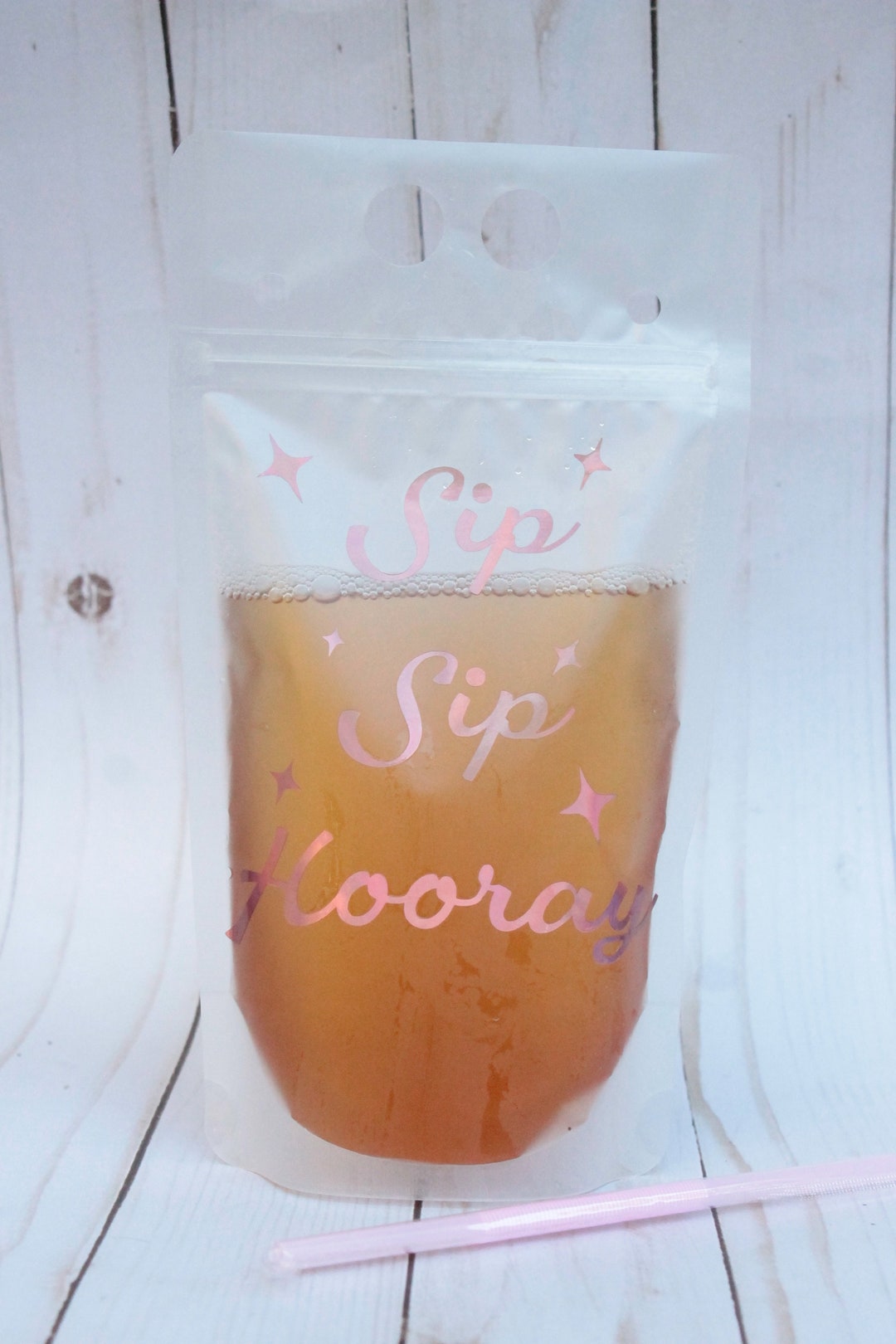 Sip Sip Hooray Reusable Drink Pouch, Drink Pouch, Adult Drink Pouch ...