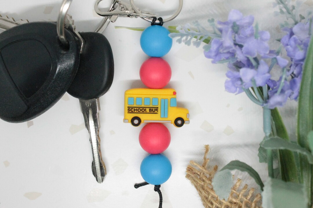 School Bus Keychain, School Bus Driver, School Bus Driver Gift, Back to ...