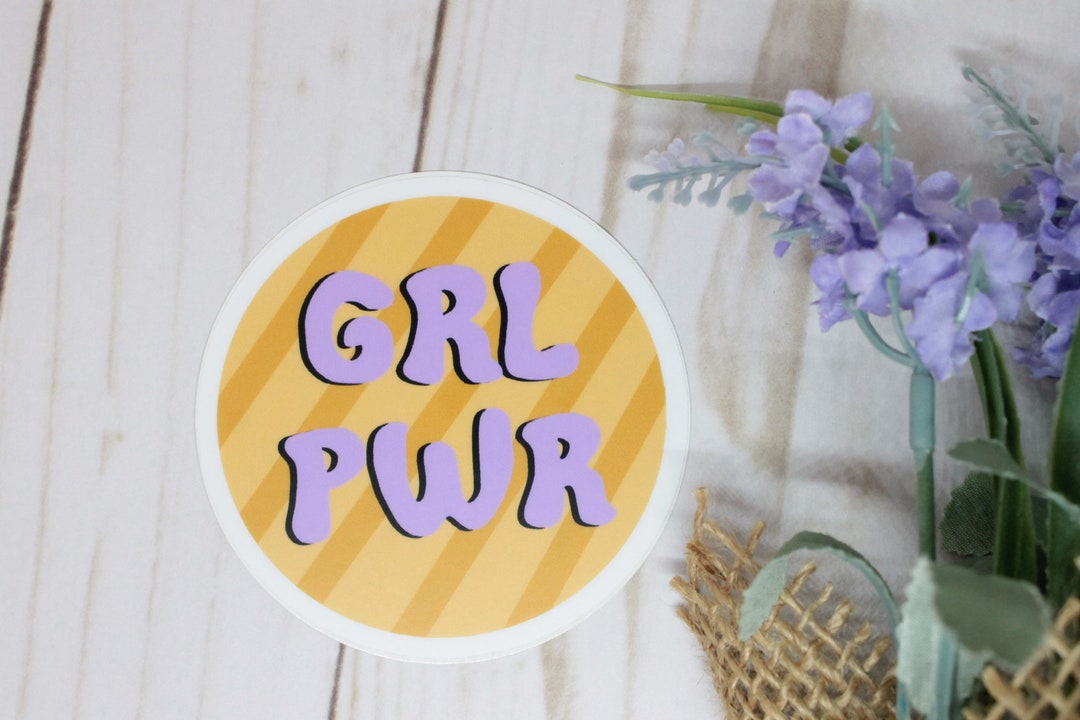 GRL PWR Sticker, Girl Power Sticker, Girl Power, Feminist Sticker ...