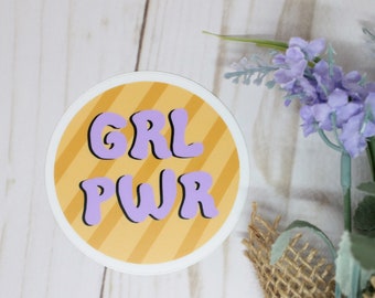 DECAL Girl Power Decal, Car Decal, GRL PWR, Feminist Decal, Feminist ...
