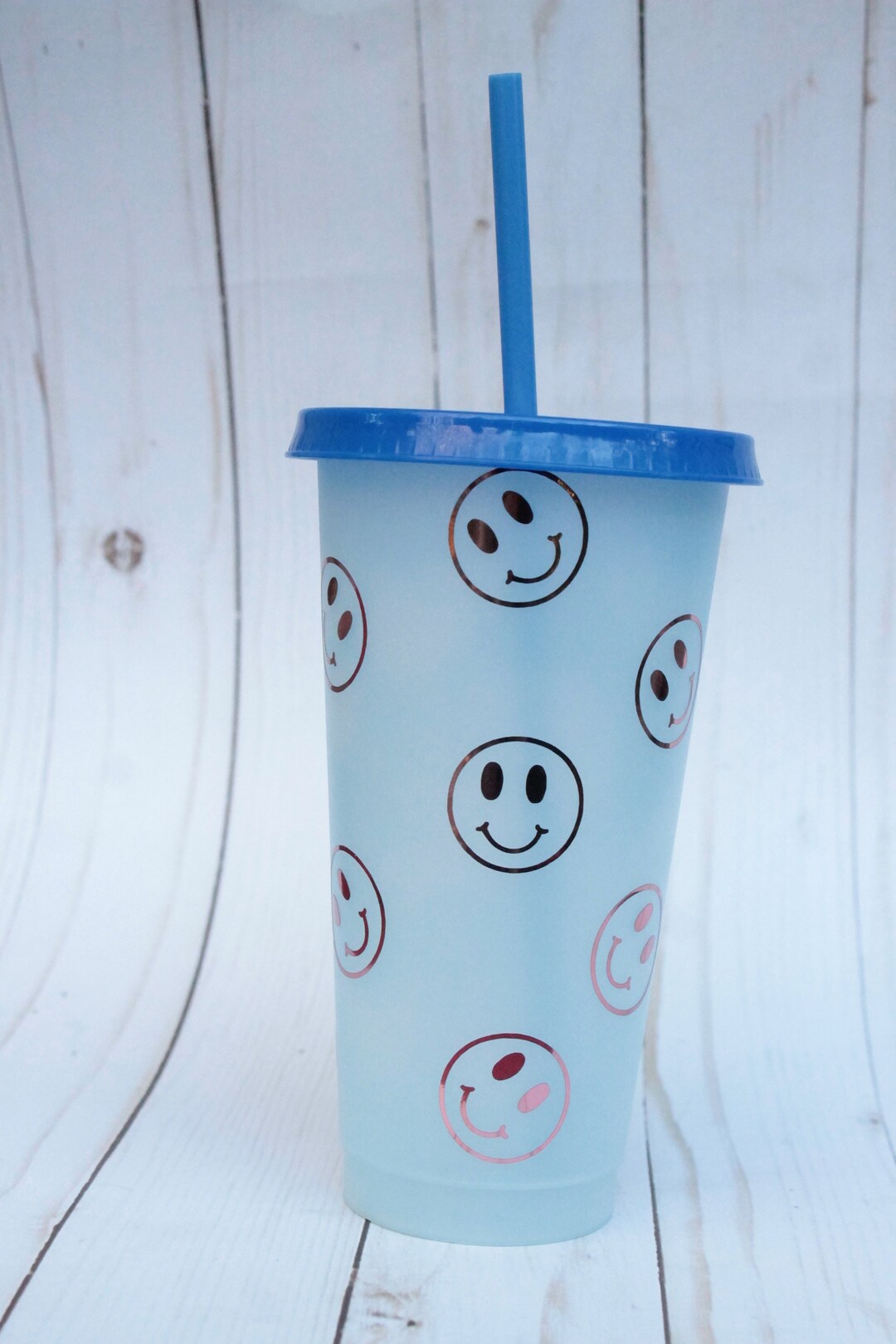 Happy Face Color Changing Cup, Color Changing Cup, Smiling Face Cup ...
