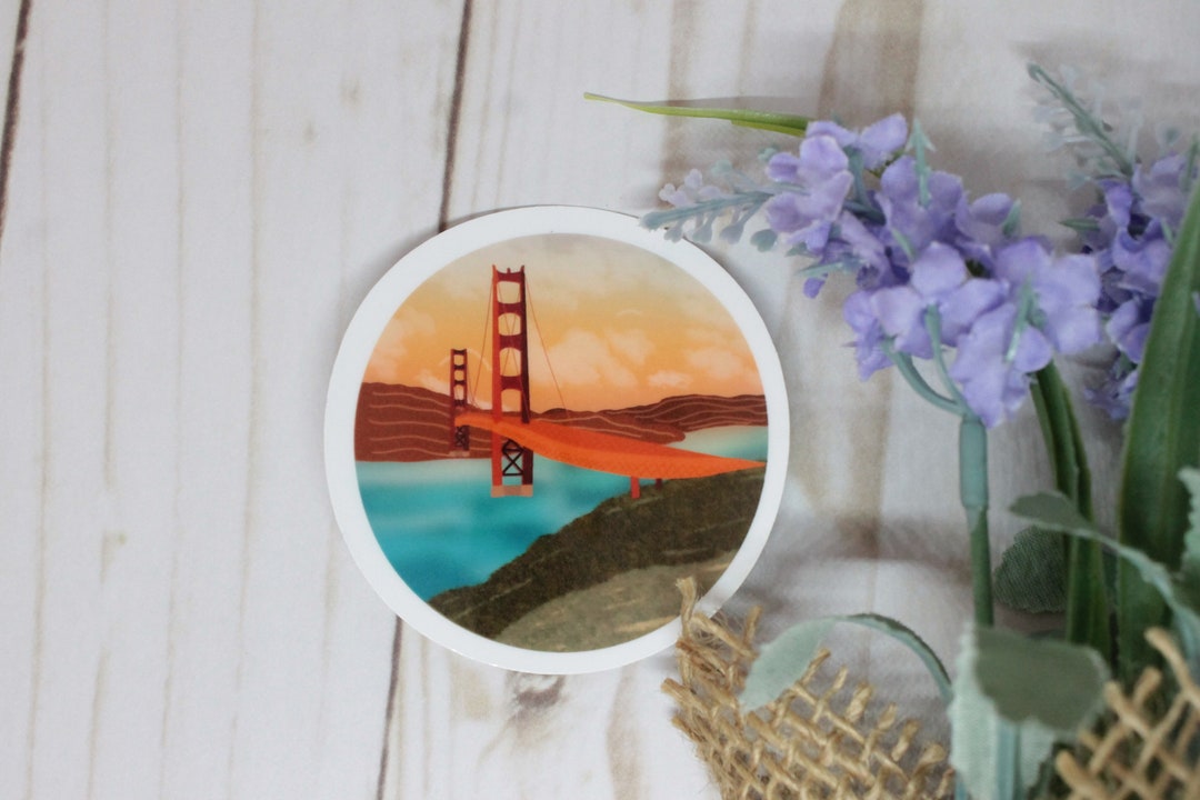 California Sticker, California State Sticker, State Sticker, Landscape ...