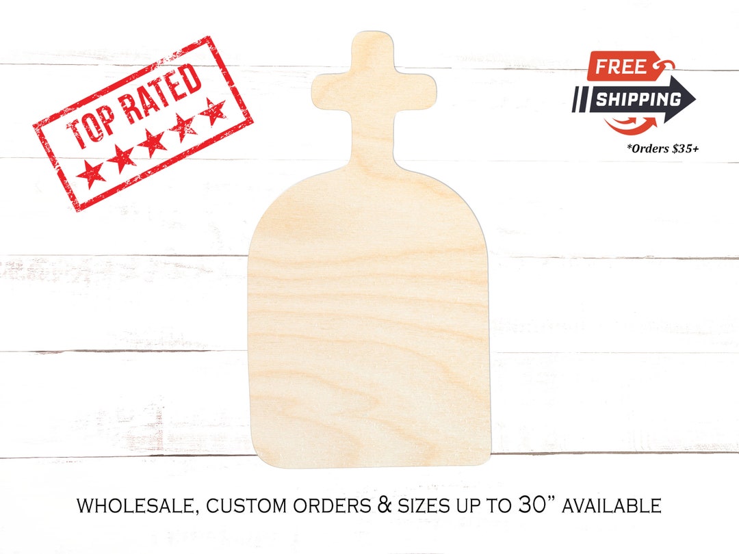 Unfinished Wood Tombstone Cutout: Halloween DIY Craft Blank - Etsy