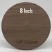 Pack of 10 Circles Round Wooden Blanks Walnut Plywood 1/4 6mm Round ...