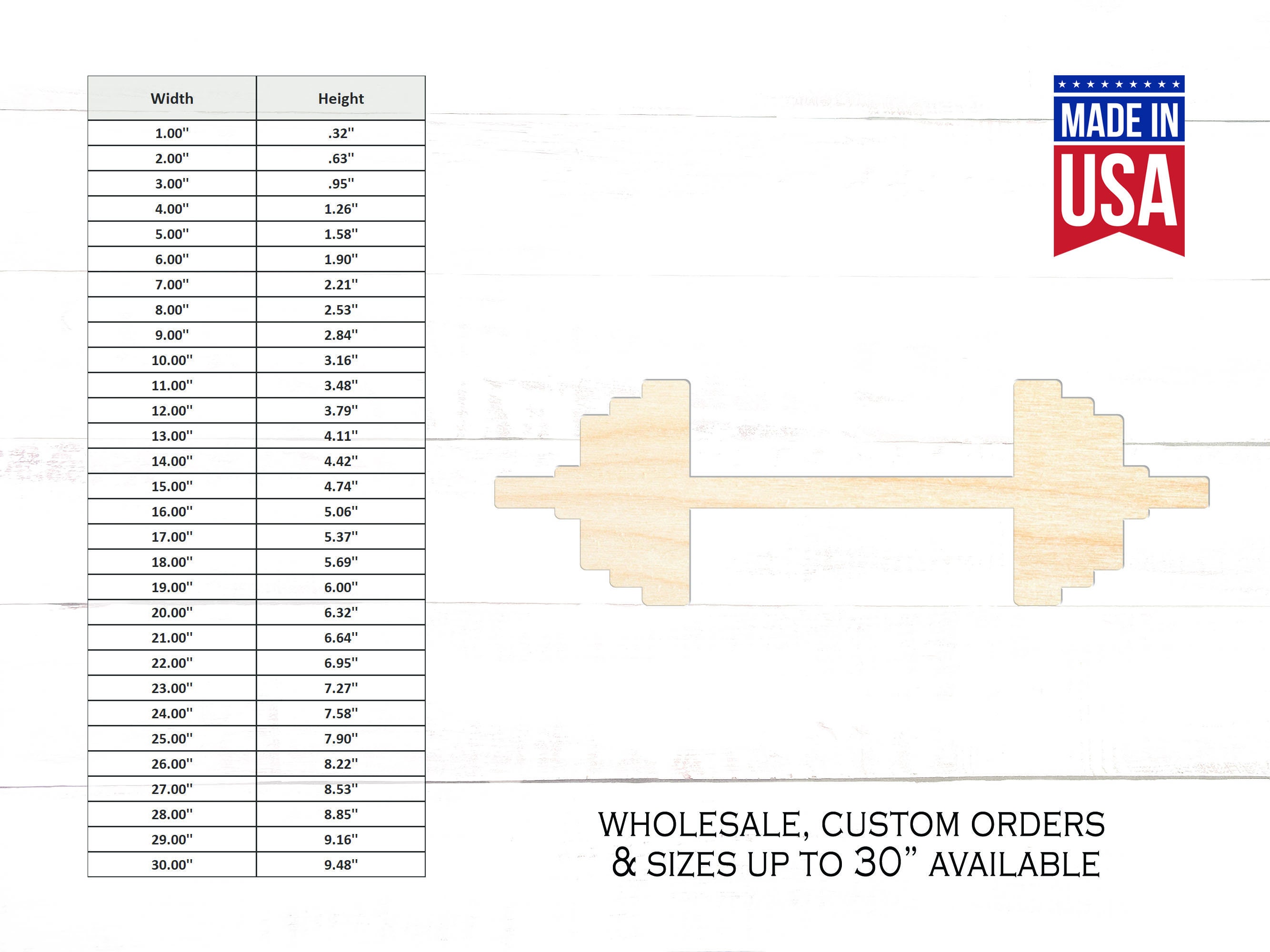 Barbell Weights Wood Cutout Barbell Weight Crafting Blanks - Etsy