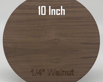 Pack of 12 Circles Round Wooden Blanks Walnut | Etsy