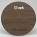 Pack of 10" Circles | Round Wooden Blanks | Walnut Plywood 1/4" | 6mm ...