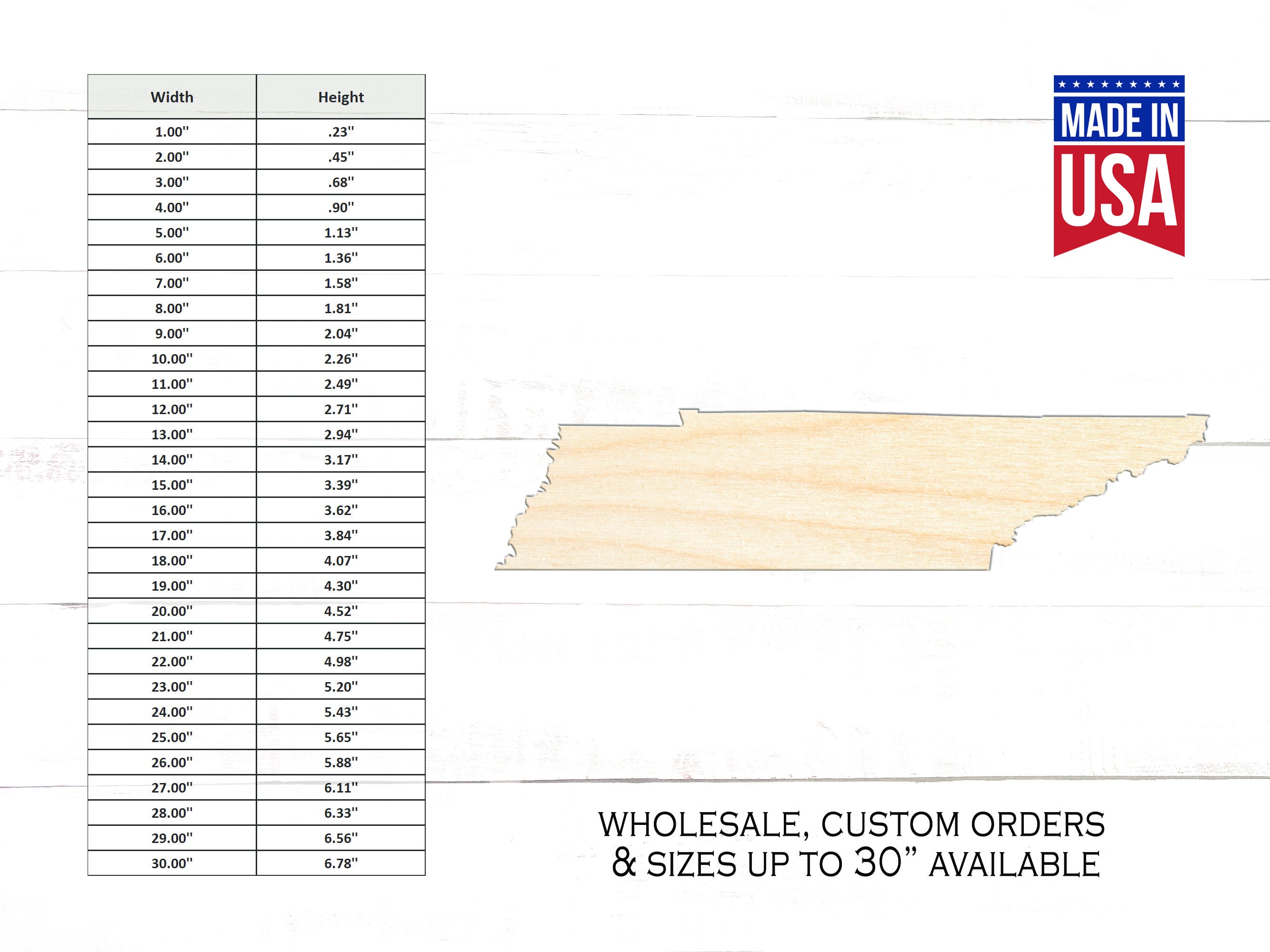Tennessee Wood Cutout State of Tennessee Crafting Blanks - Etsy