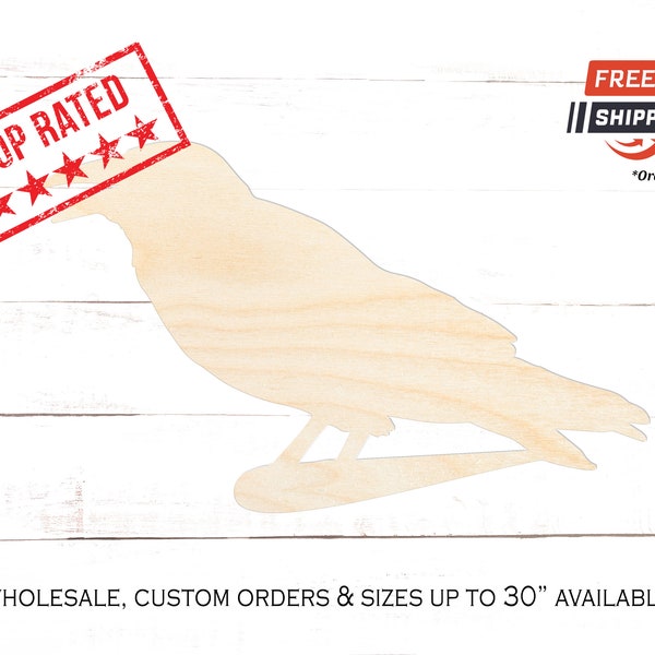Wooden Crow Cutout - Etsy