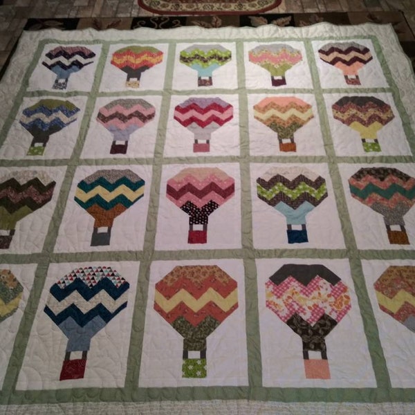 Balloon Quilt - Etsy