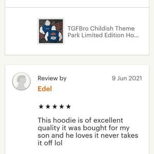 Tgfbro Childish Theme Park Limited Edition Hoodie TGF Bro - Etsy UK