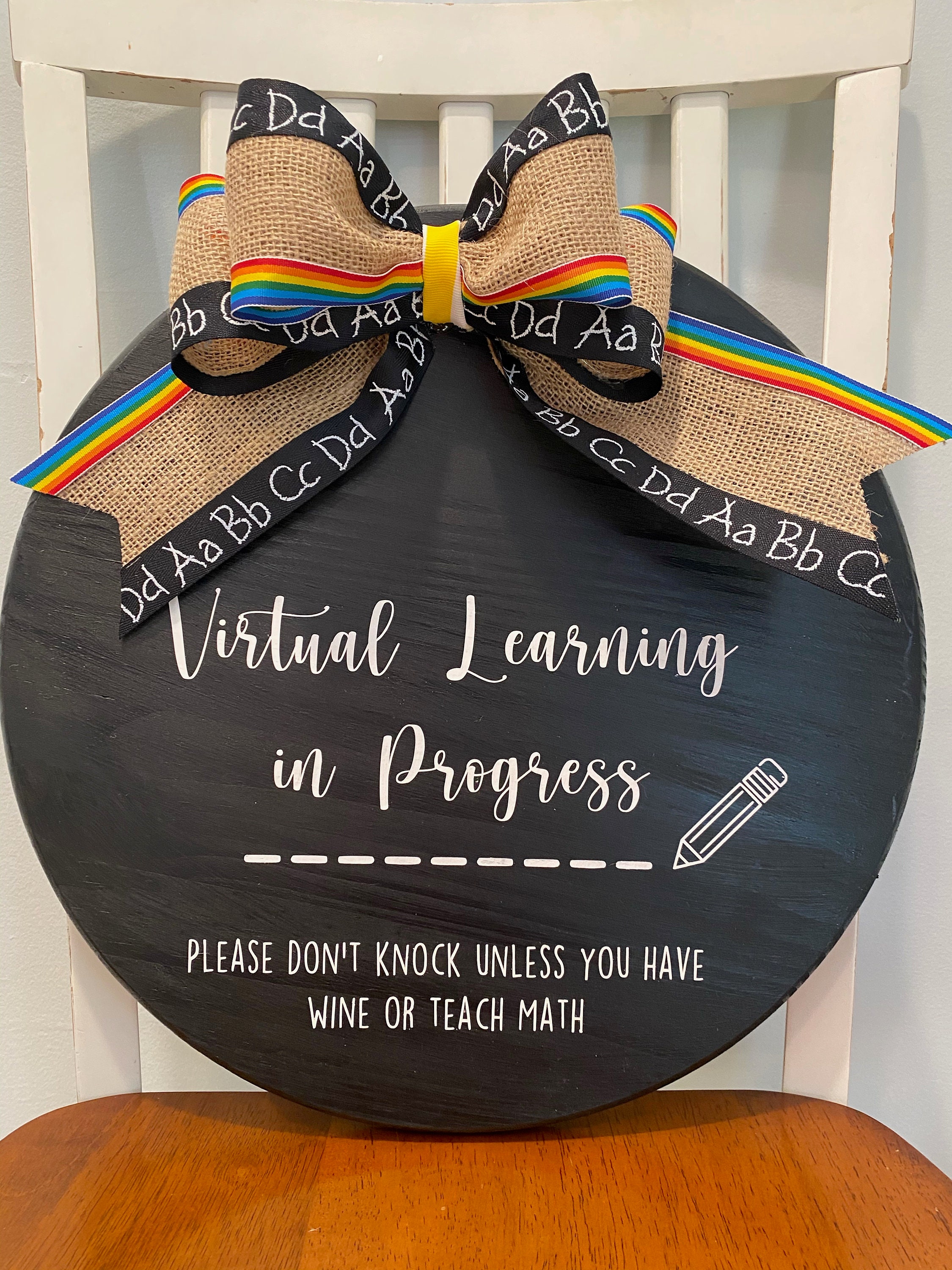 Handmade Virtual Learning Sign - Etsy