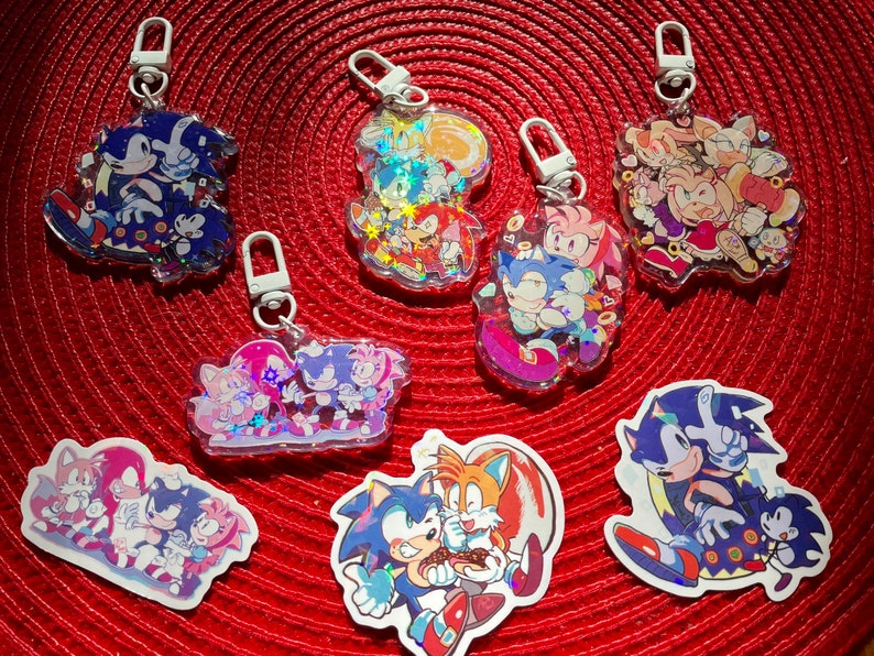 Assorted Sonic the Hedgehog Y2K Keychains - Etsy