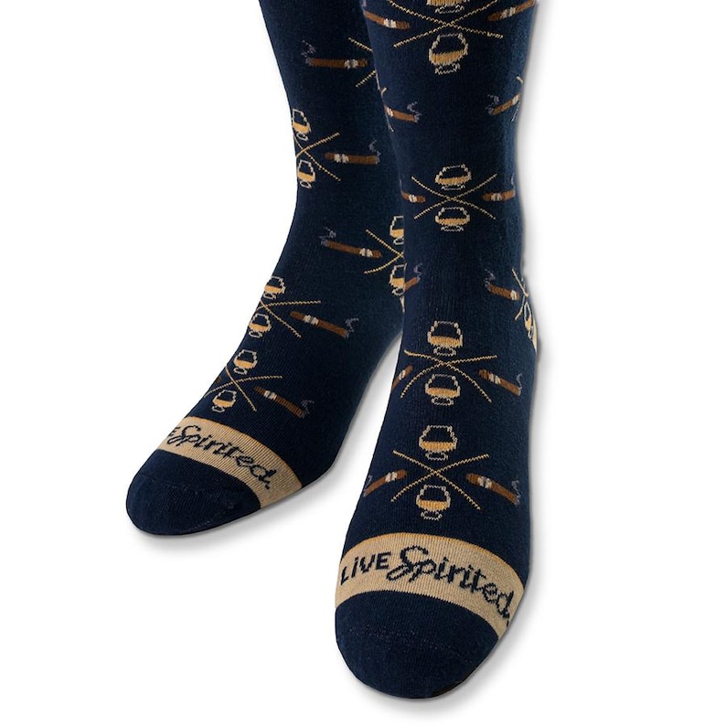 Cigar & Whiskey Socks | Upscale Custom Designed, Gift for Groomsmen ...
