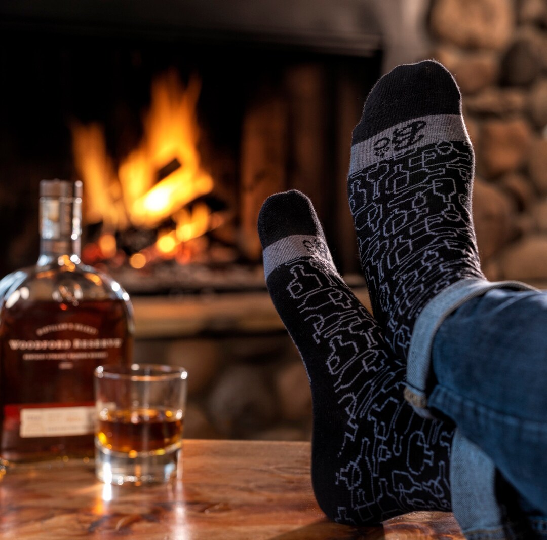 Bourbon Days Socks, Adult Novelty Premium Sock for Whiskey and Old ...
