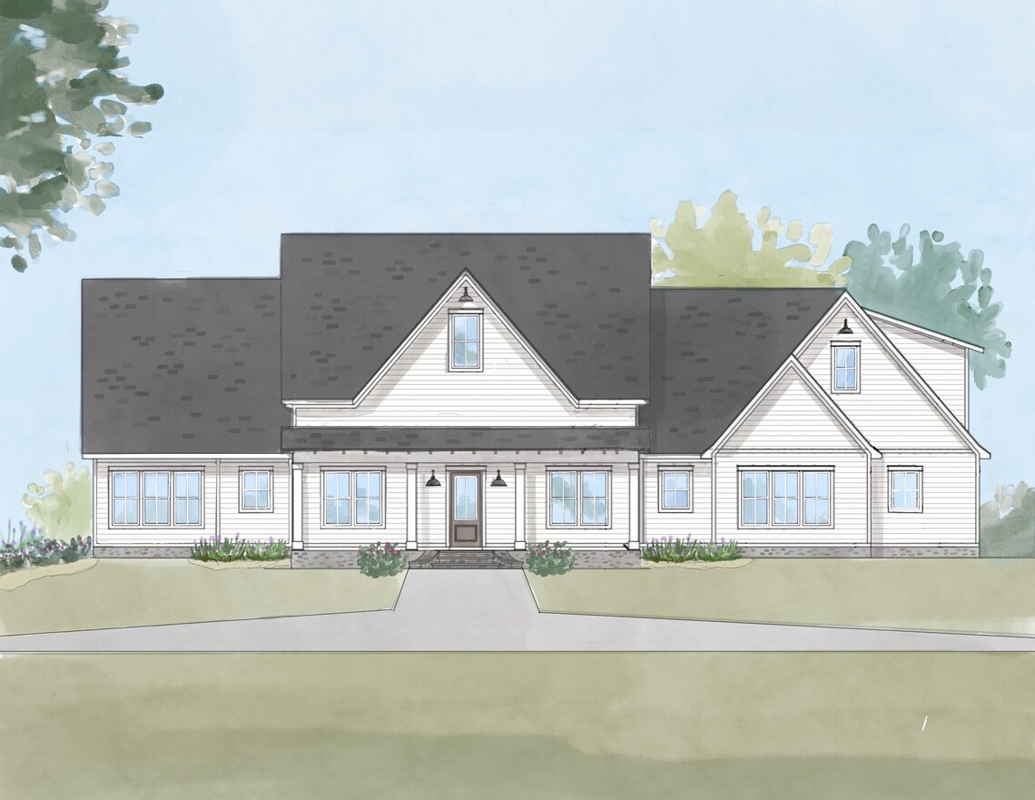 Custom Full Digital Home Rendering - Etsy