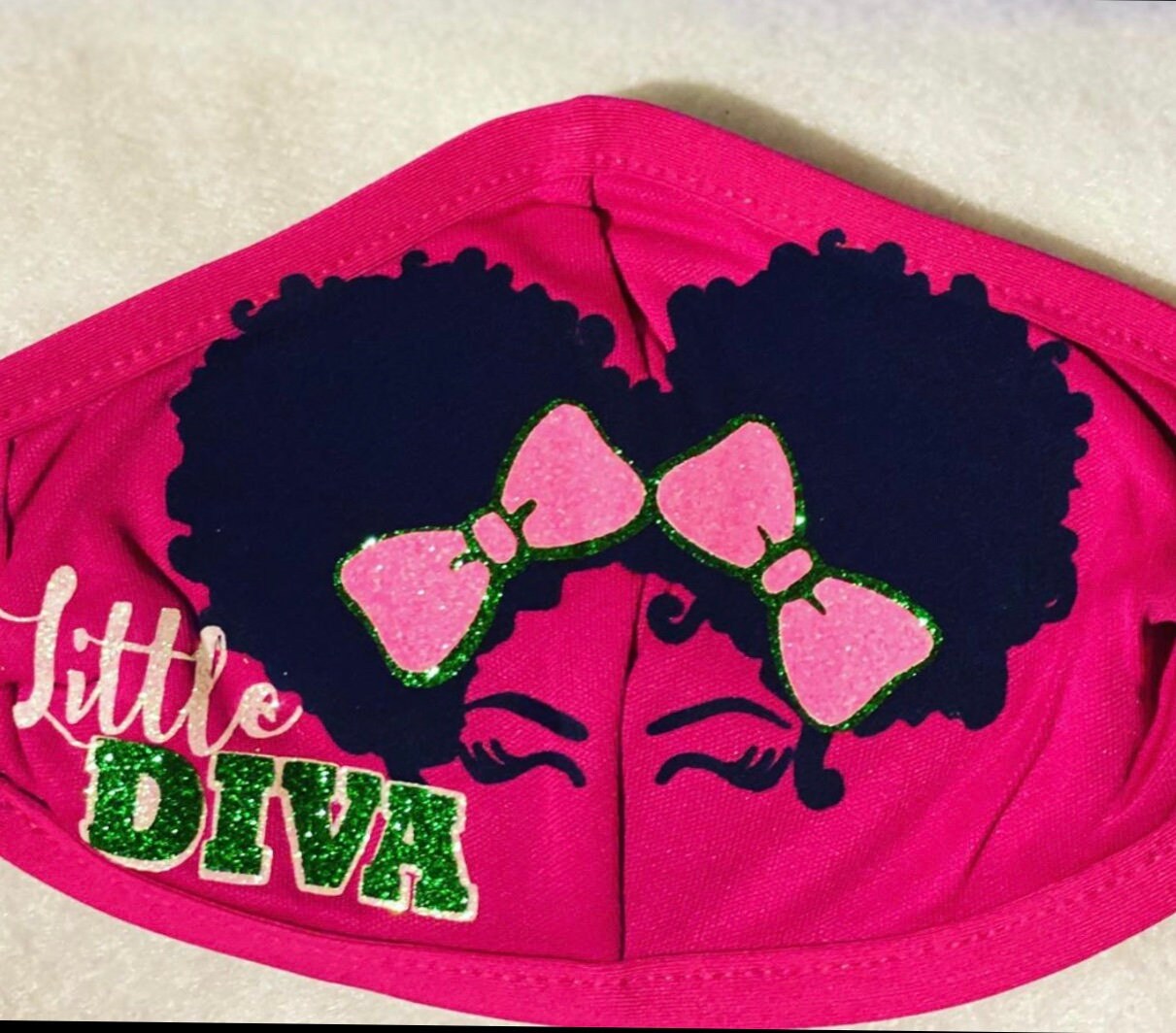 Little Diva Face Mask - Etsy