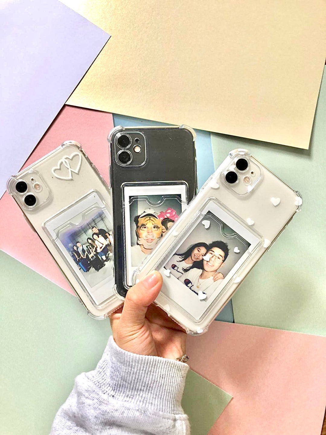 Personalised Photo Phone Case | Love Instax Mini Prints Wallet iPhone ...