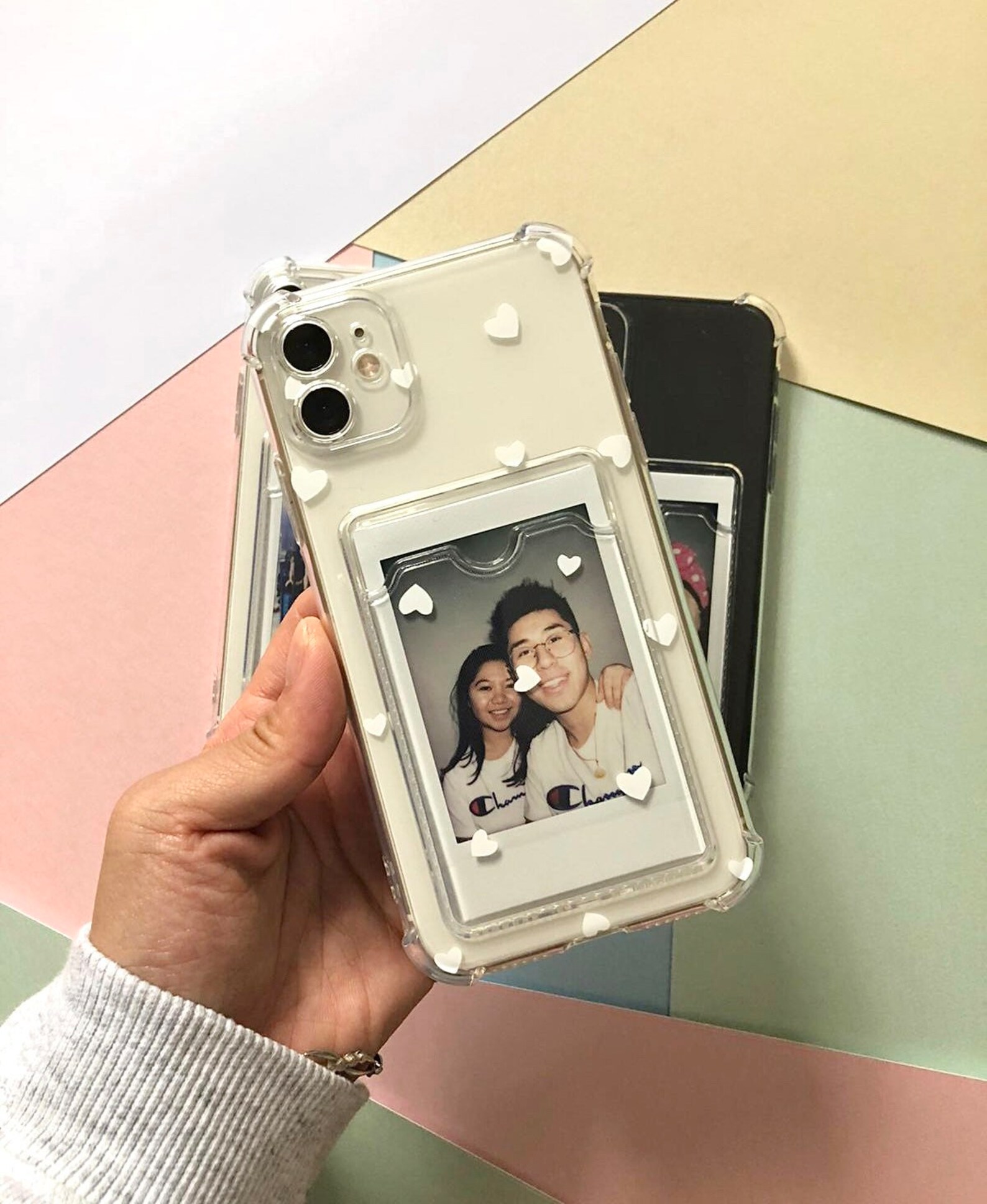 Personalised Photo Phone Case With Hearts or Plain Kpop - Etsy UK