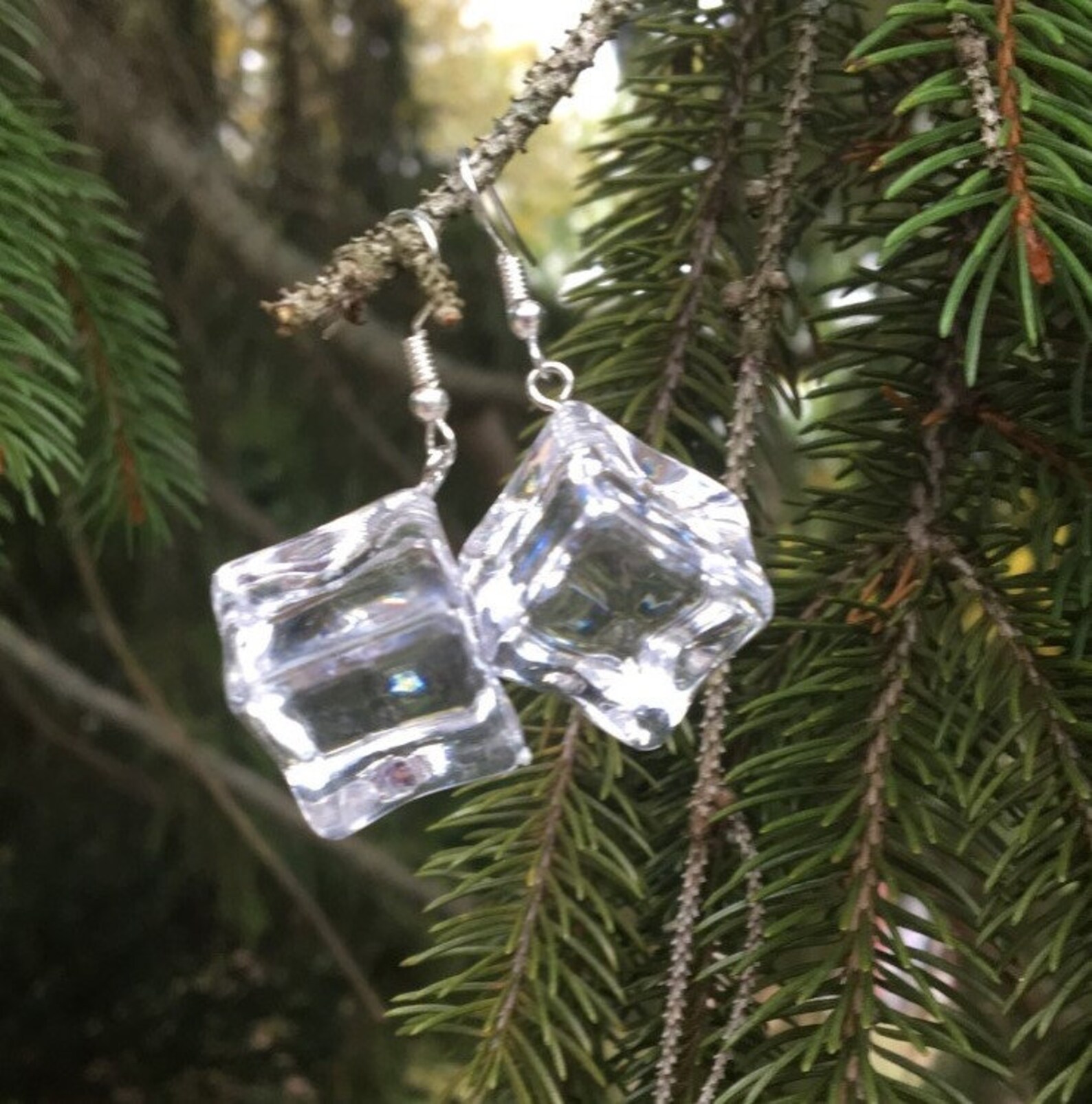 Ice Cube Earrings | Etsy