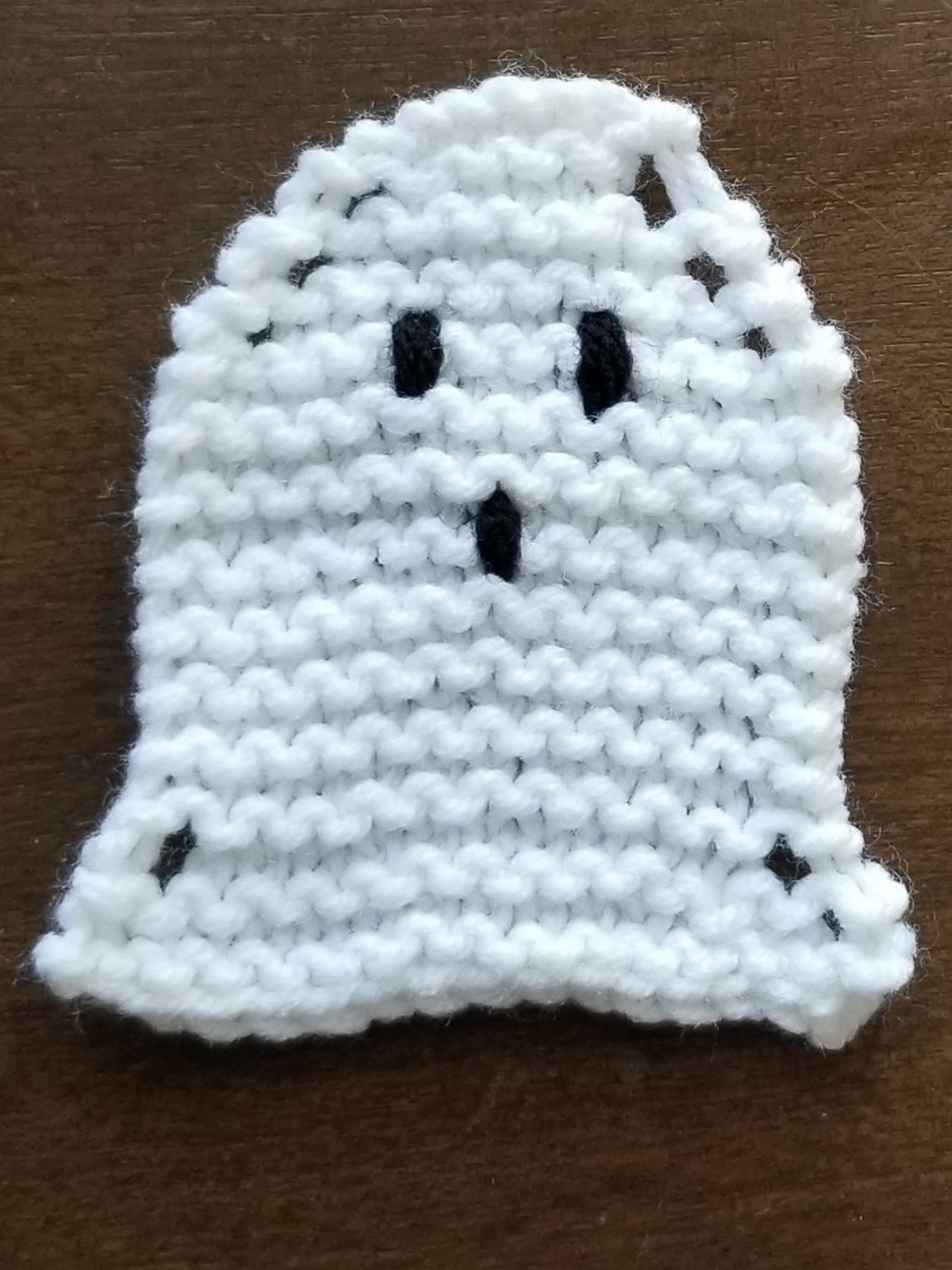 KNITTING PATTERN: Ghost Applique | Garter Stitch Knitting Pattern - Etsy