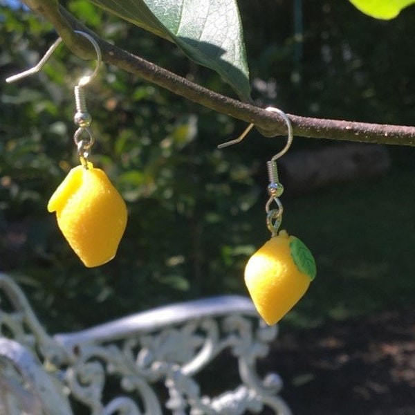 Lemon Earrings - Etsy