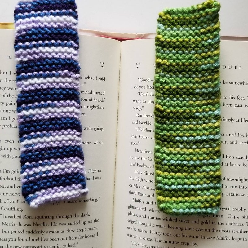 Knitted Bookmark - Etsy