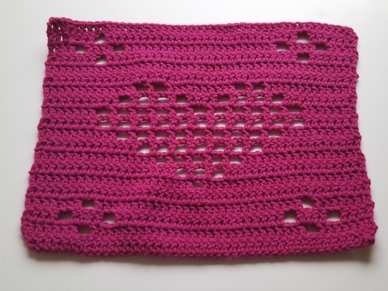 CROCHET PATTERN: February Filet Crochet Heart - Etsy
