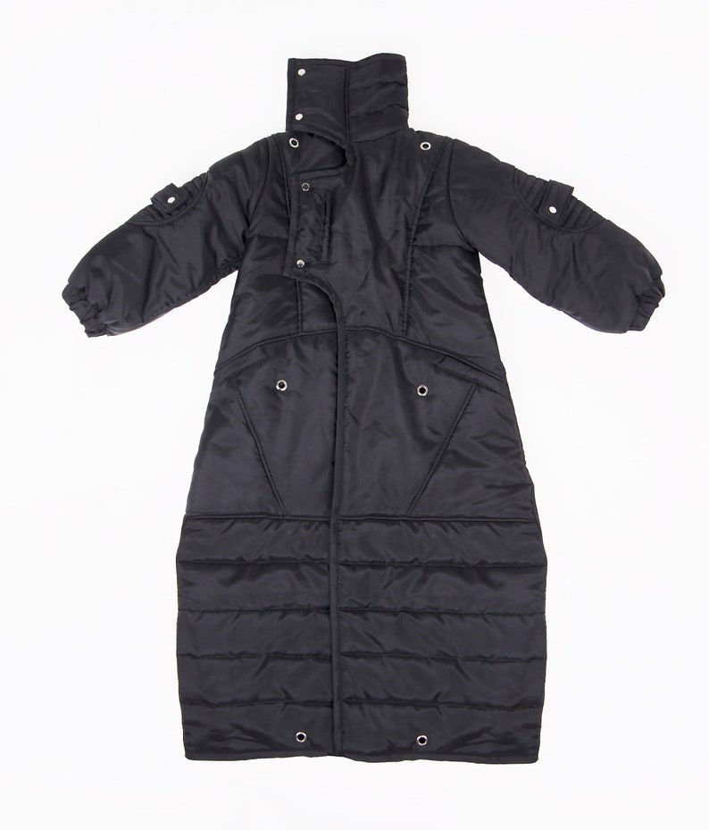 Monolith Women's Oversize Puffer Jacket Avant Garde Handmade Coat Dark ...