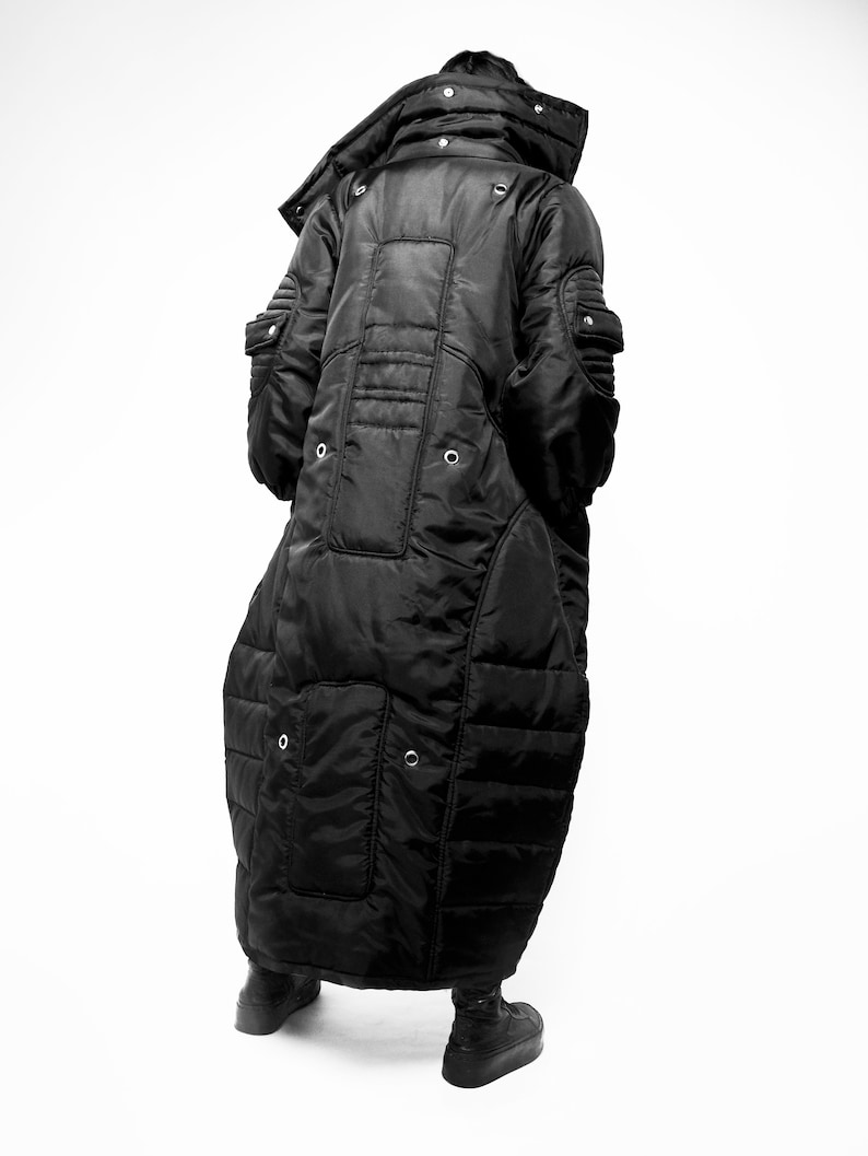 Monolith Women's Oversize Puffer Jacket Avant Garde Handmade Coat Dark ...