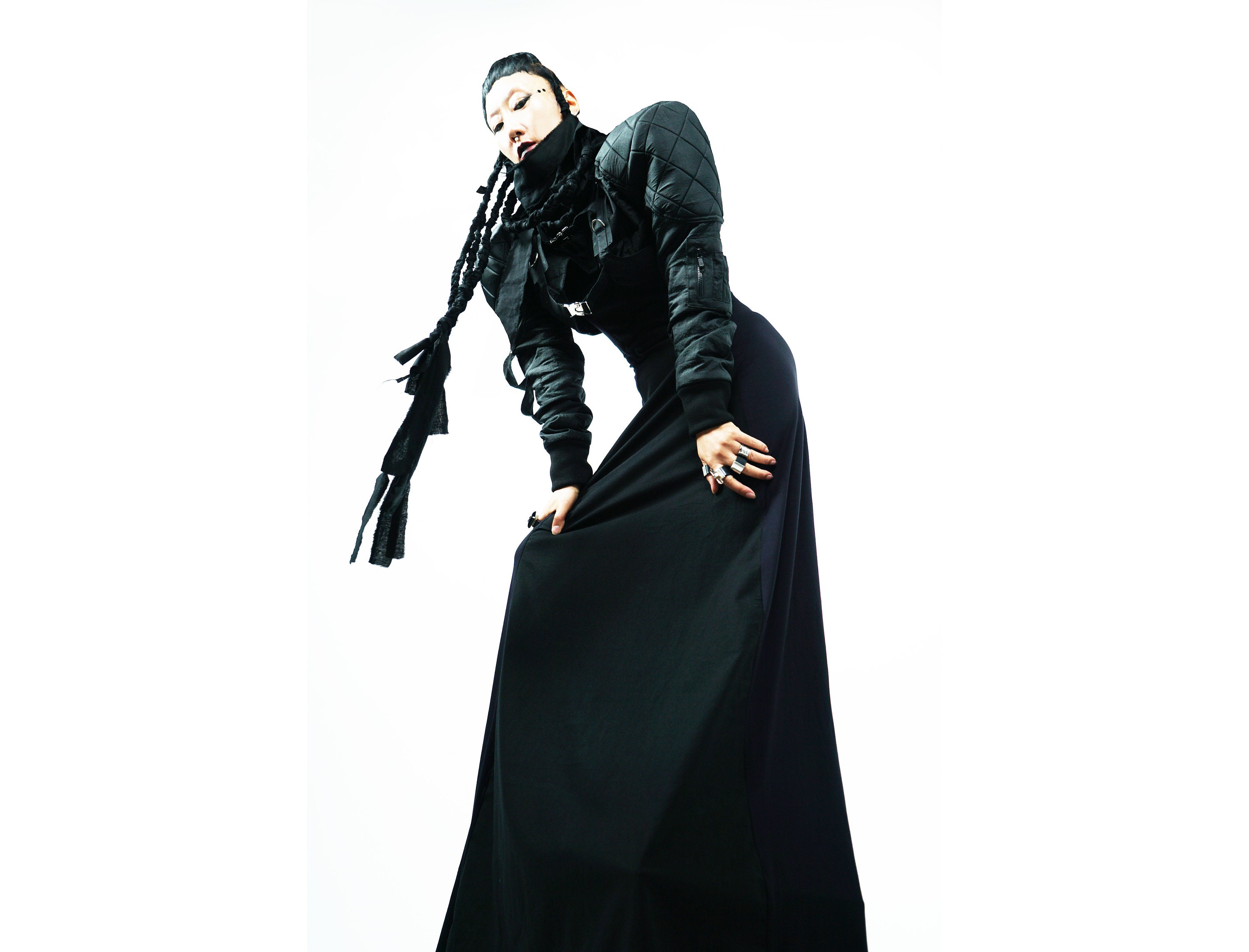 Cropped Tech Wear Jacket: Avant Garde Festival Costume - Etsy