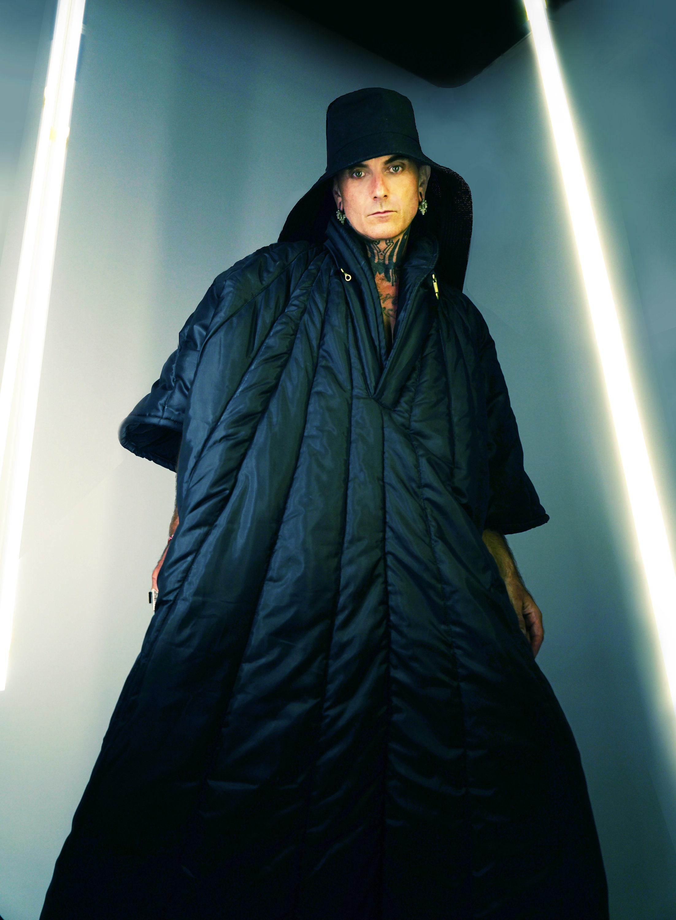 Pod Onesie Oversized Puffer Jacket Winter Coat Padded Kimono Unisex ...