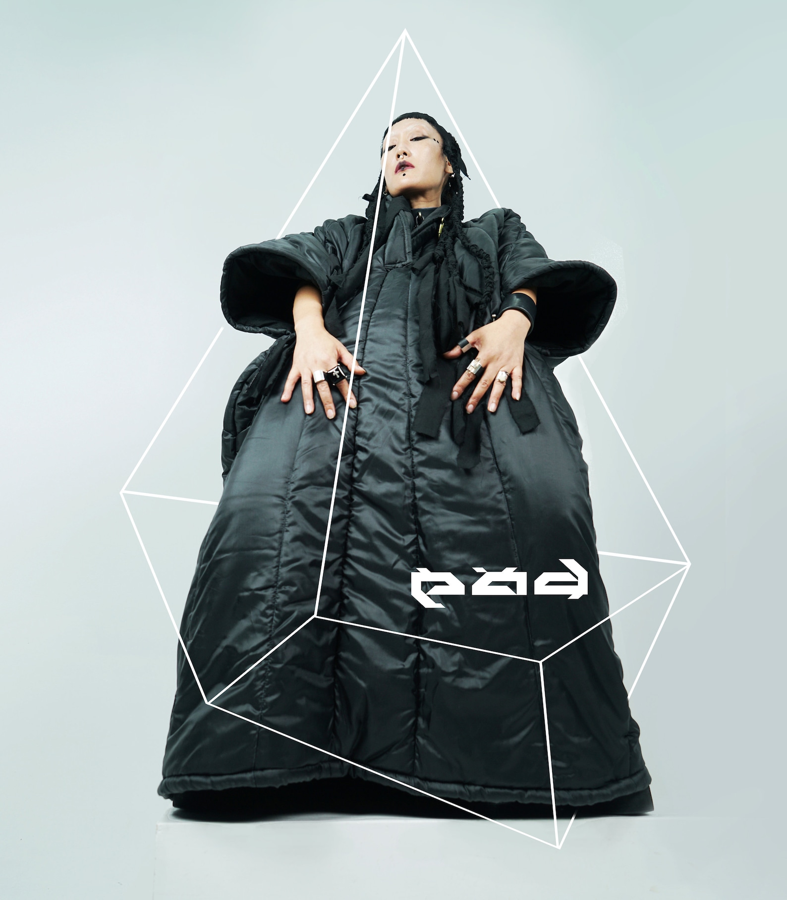 Pod Onesie Oversized Puffer Jacket Winter Coat Padded Kimono Unisex ...