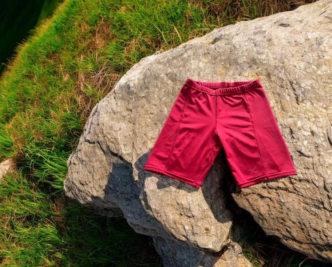 Mizuno Red Spandex Shorts Vintage Workout Shorts Bike Shorts Beach Hike ...