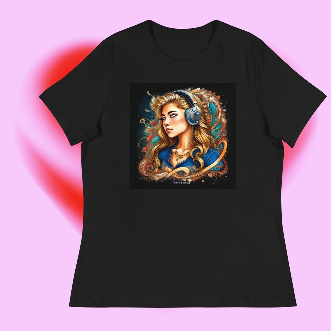 DTG Print Beautiful White Girl Ai Art Custom T Shirt - Etsy
