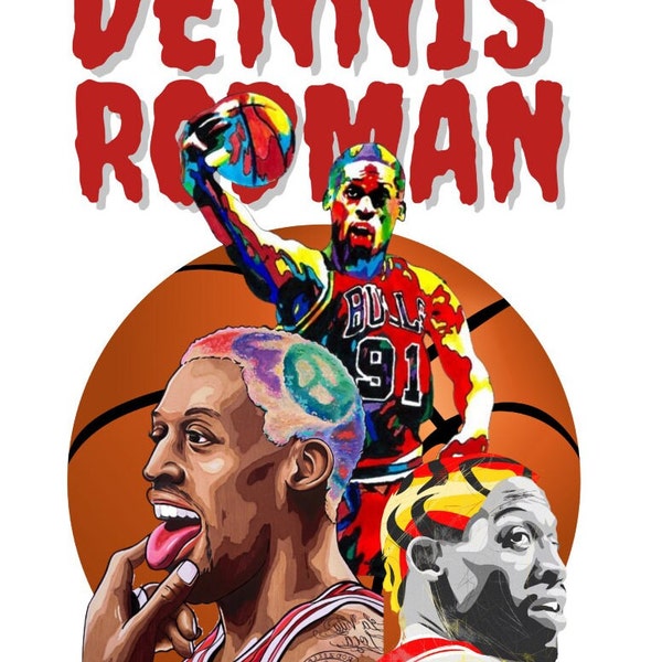 Dennis Rodman Svg - Etsy UK