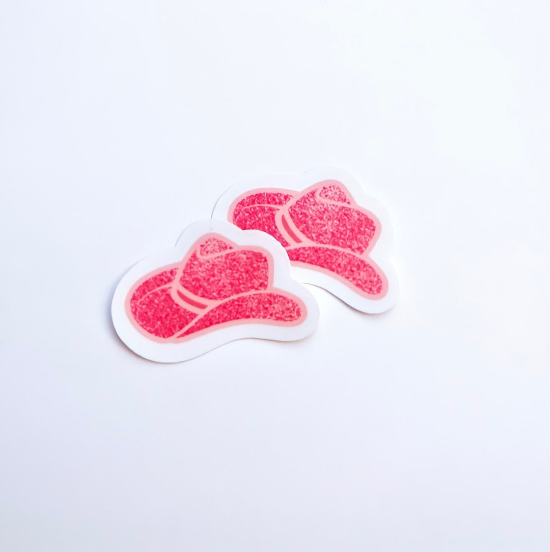 Sparkle Cowgirl Hat Sticker - Etsy