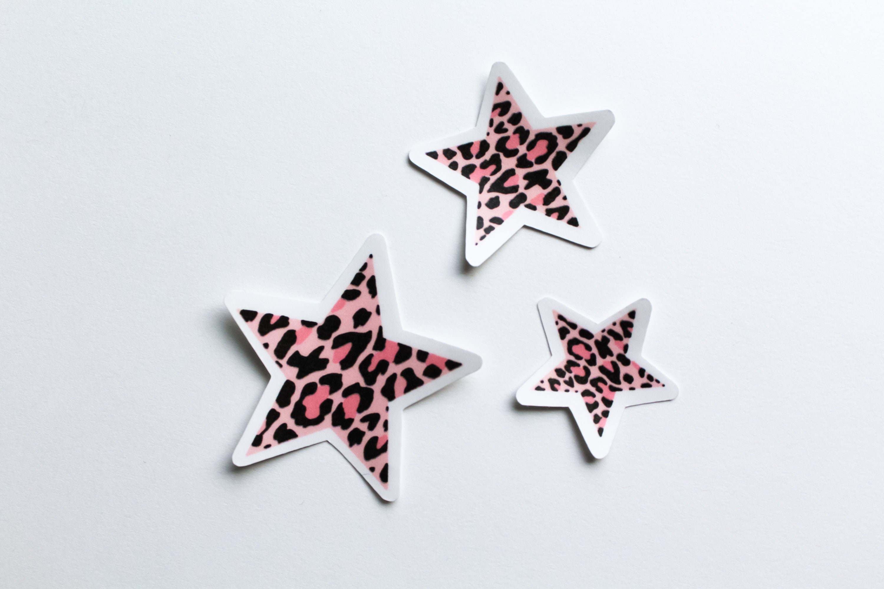 Cheetah Print Star Sticker Pack - Etsy