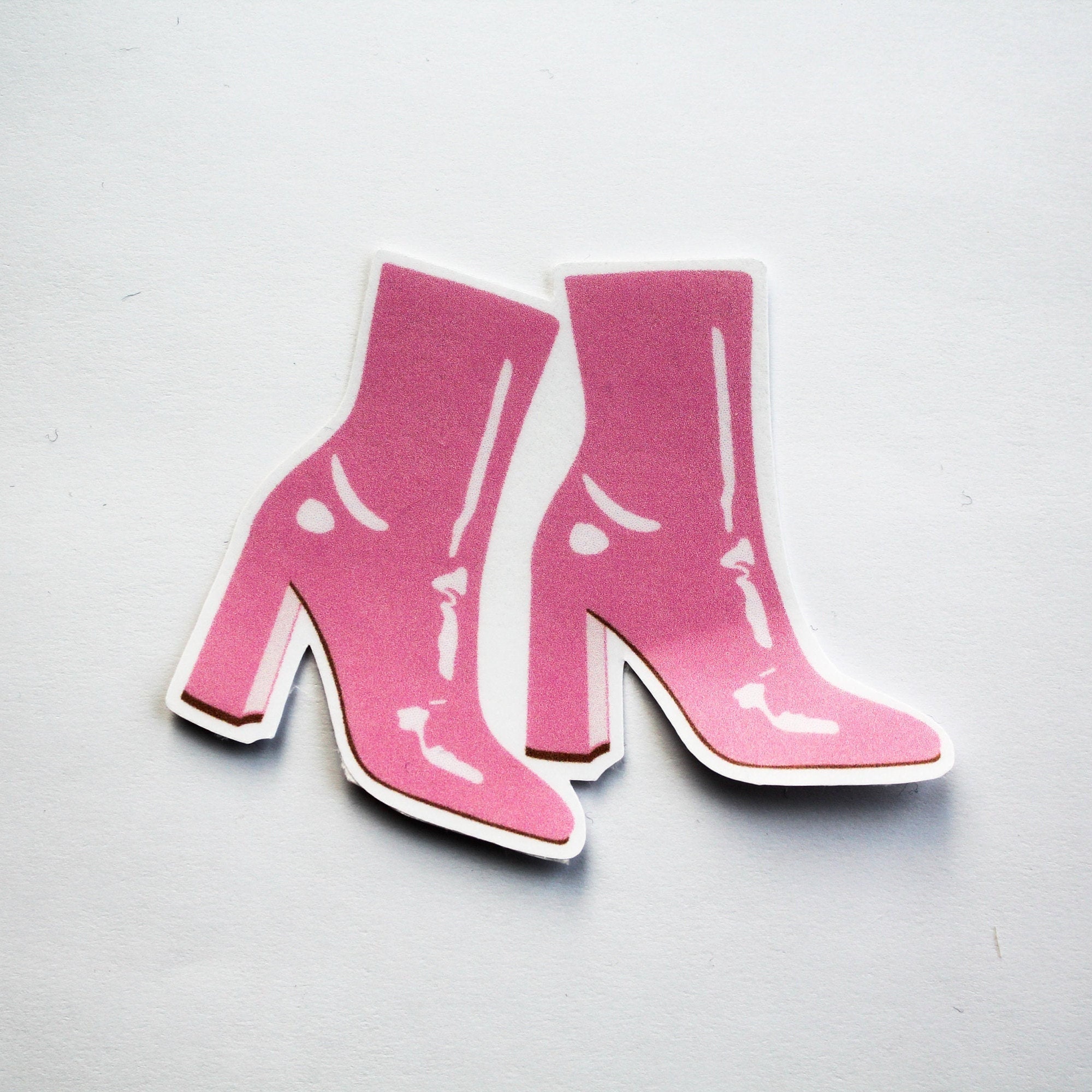 Pink Fashion Boot Sticker - Etsy