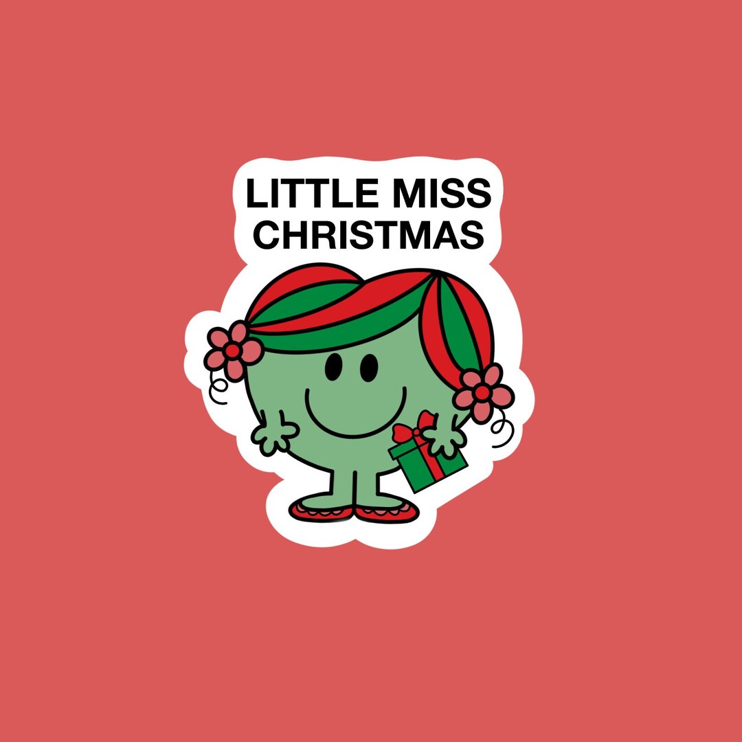 Little Miss Christmas Sticker - Etsy