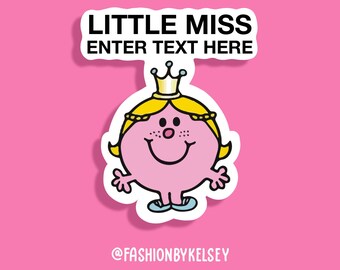 Little Miss Custom Sticker - Etsy
