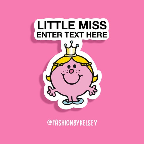 Little Miss CUSTOM Stickers - Etsy
