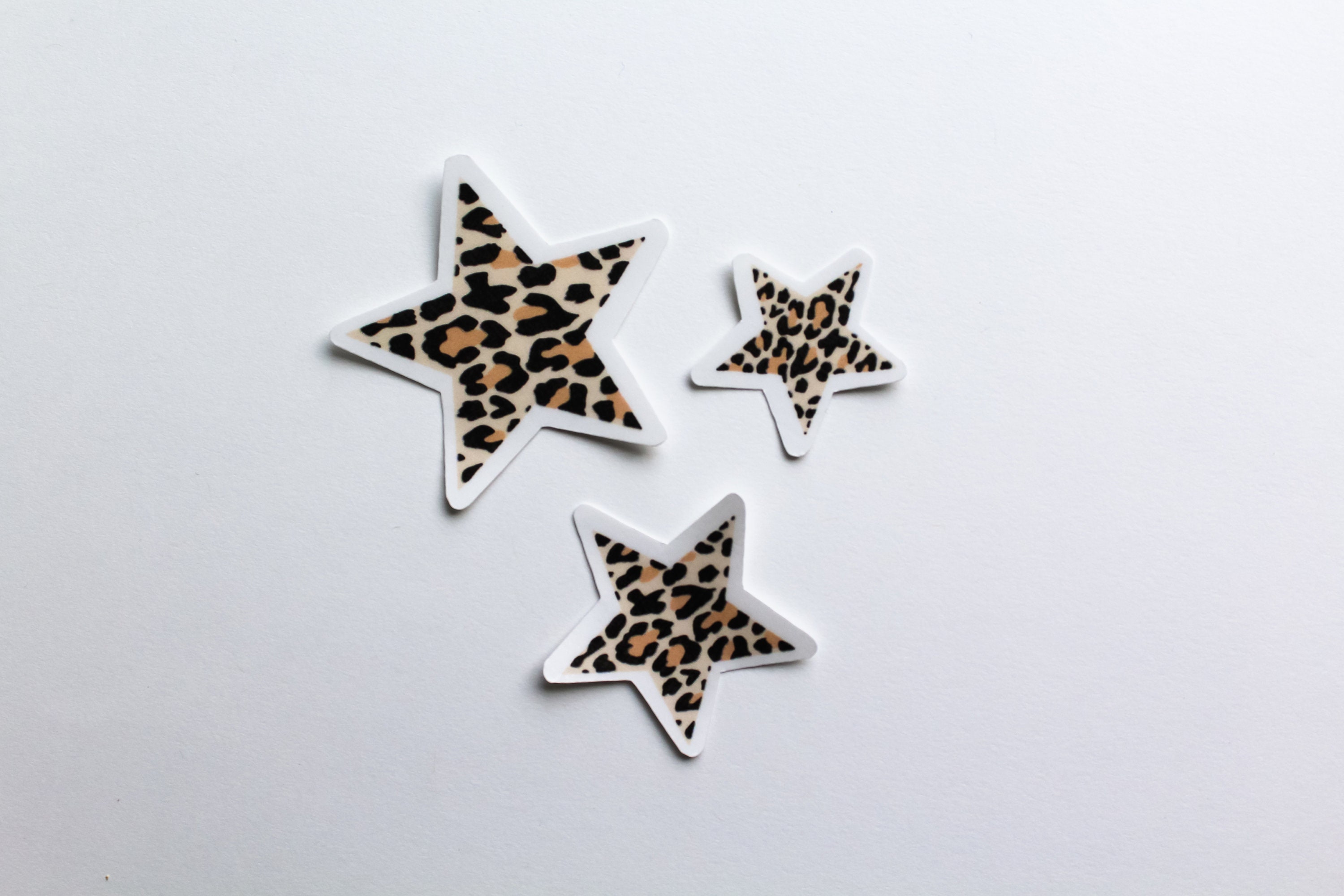 Cheetah Print Star Sticker Pack - Etsy
