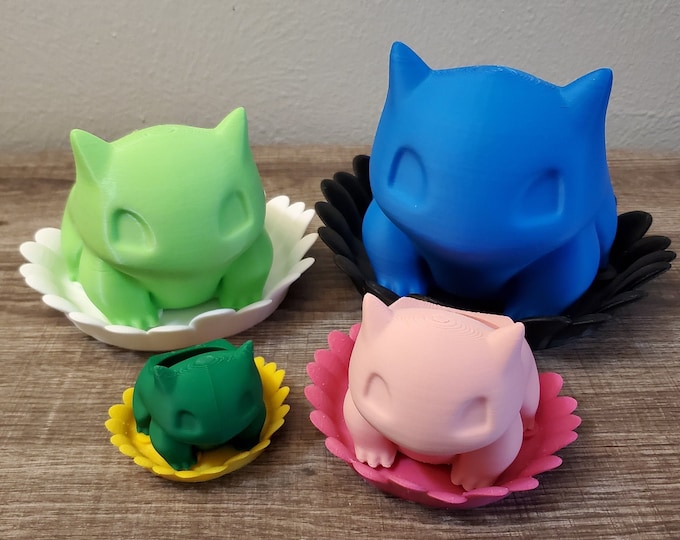 Pokemon Bulbasaur Plant Pot W/ Base Plate Saucer and Elevated | Etsy