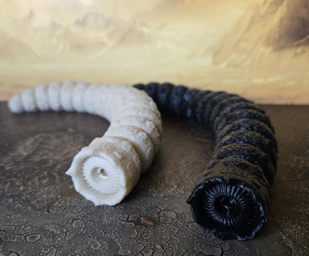 Articulated Sandworm Figurine | Flexible Worm Statue | Flexi-worm ...
