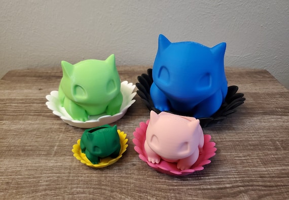 Pokemon Bulbasaur Plant Pot W/ Base Plate Saucer and Elevated | Etsy