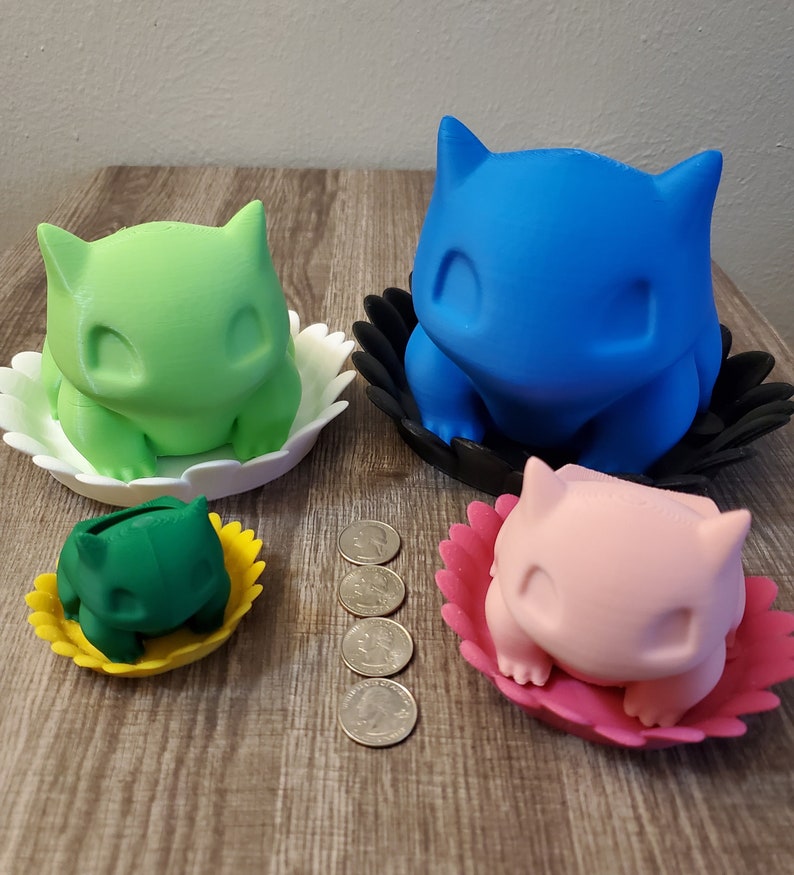 Pokemon Bulbasaur Plant Pot W/ Base Plate Saucer and Elevated - Etsy
